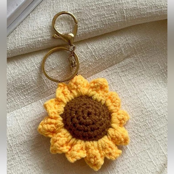 Accessories | Nip Crochet Sunflower Bag Charm | Poshmark